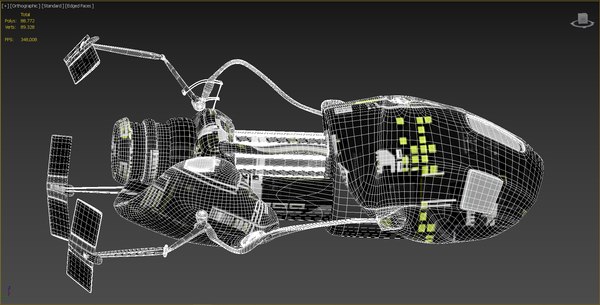 Sci-fi spacecraft 3D model - TurboSquid 1427383