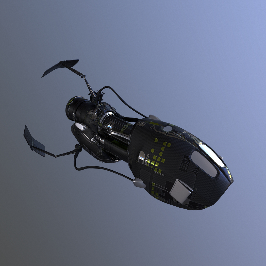 Sci-fi Spacecraft 3D Model - TurboSquid 1427383