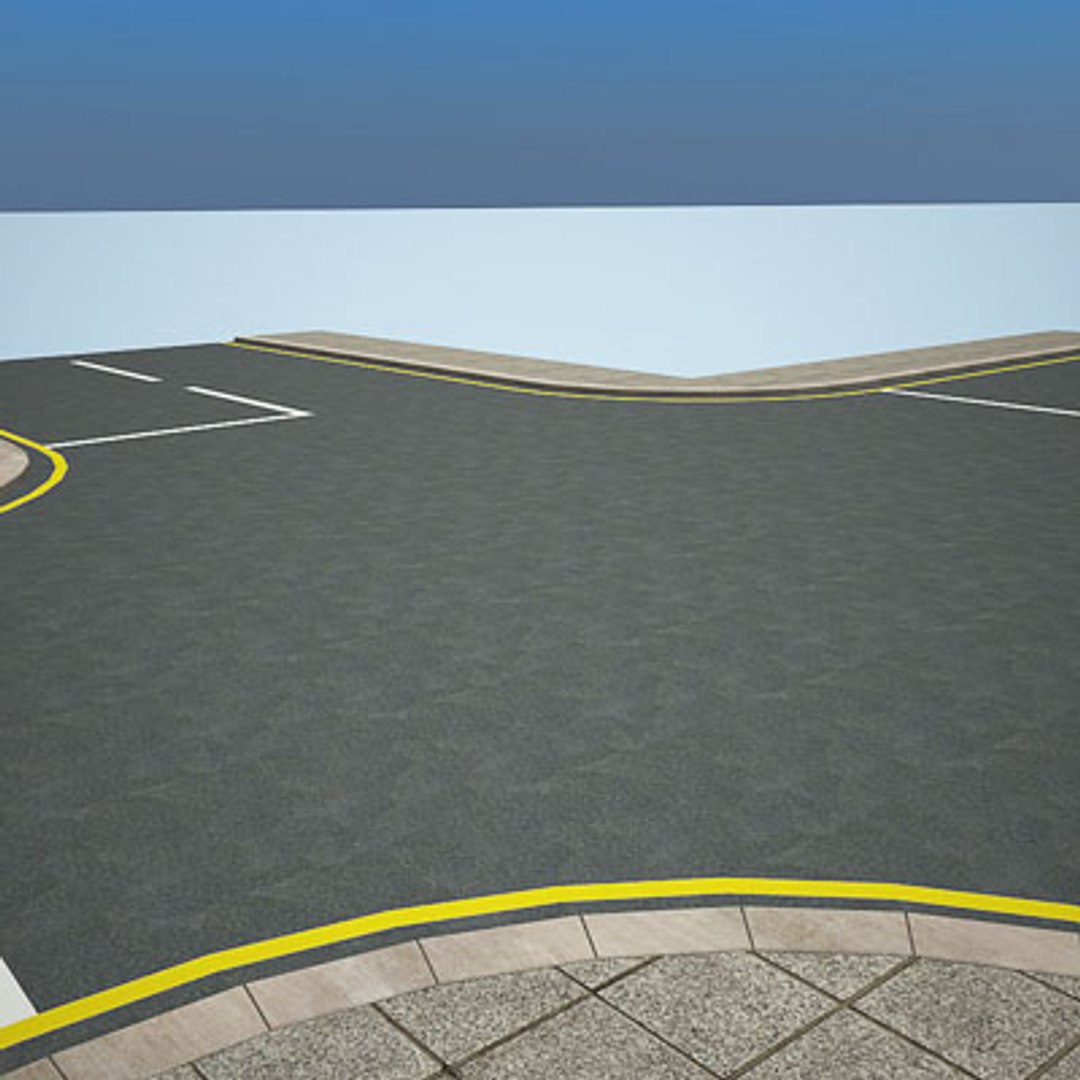 3ds Road Crossroad T-shaped