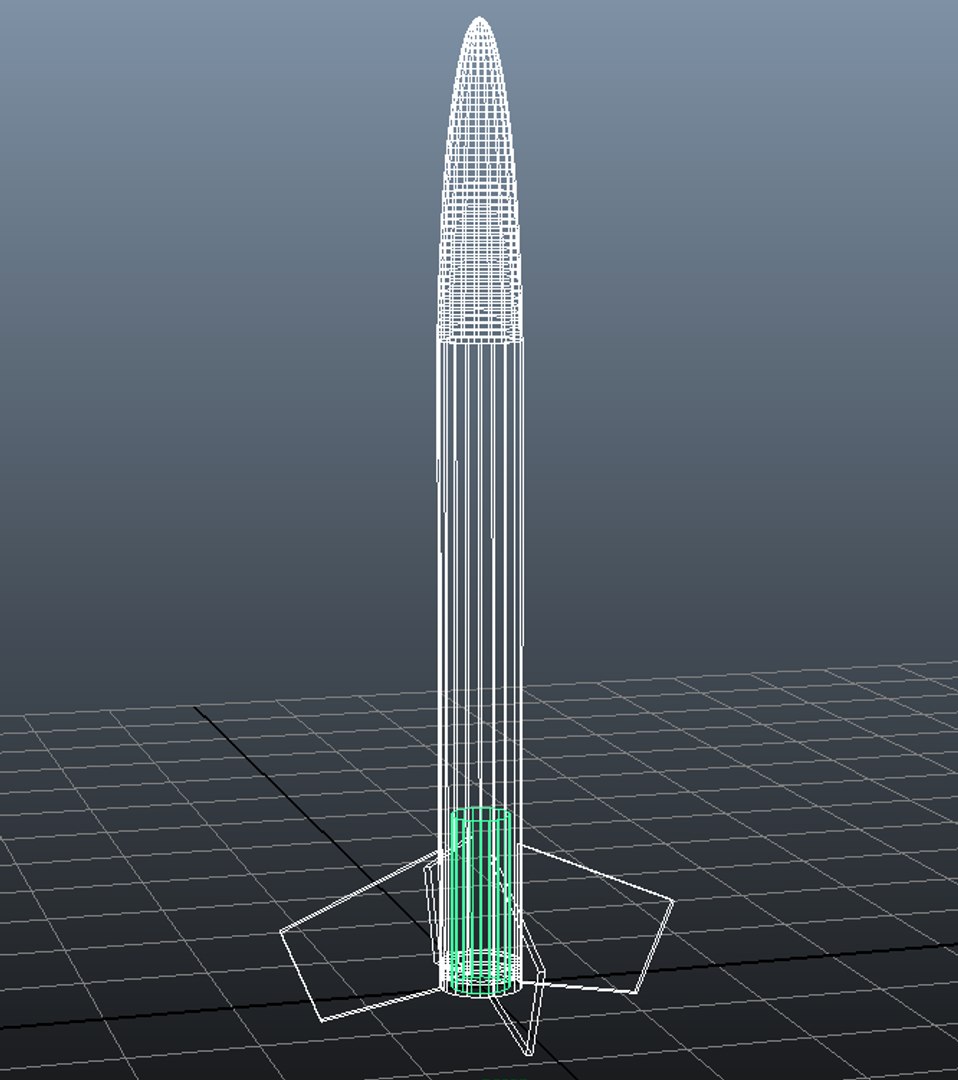 modeled goblin rocket 3d model