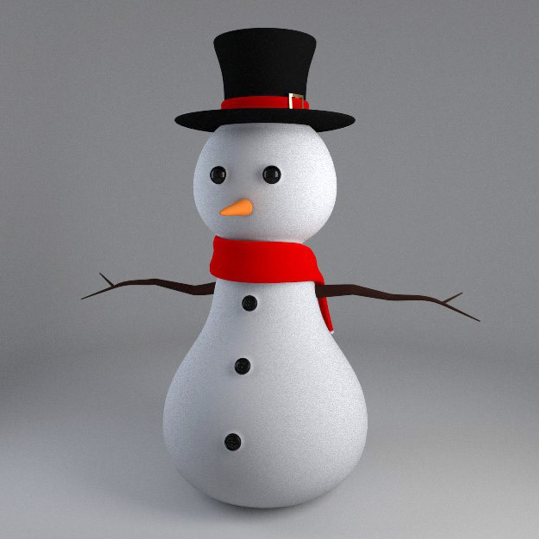 Printable Snowman 3dm