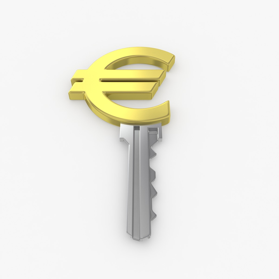 3d Model Of Realistic Symbol Key Set