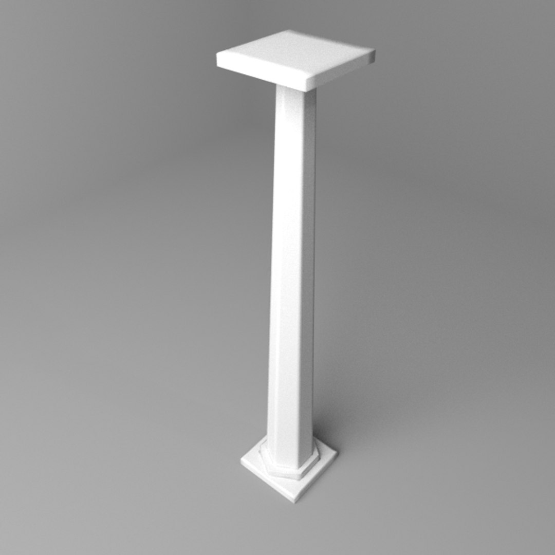 Pillar Octagon 3 3D Model - TurboSquid 1572673