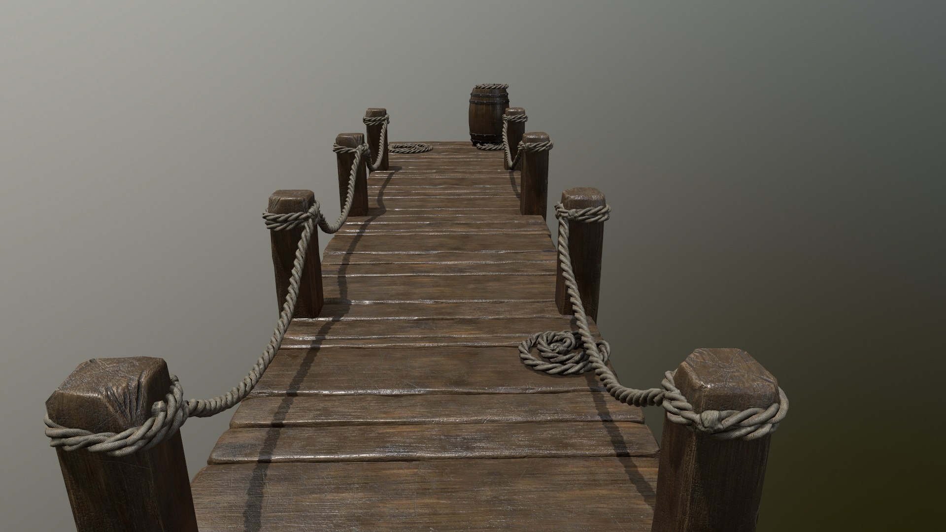 Rope Wood Barrel Model - TurboSquid 1362324