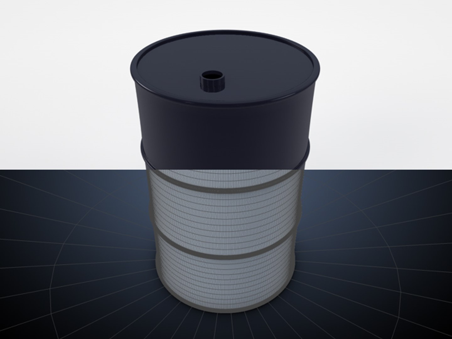 3d model oil barrel