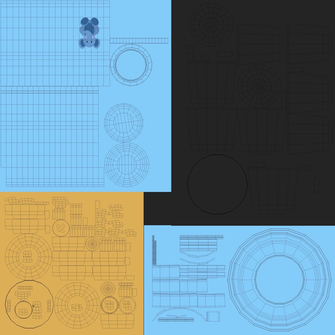 3D Baby Bottle Blue - TurboSquid 1303535