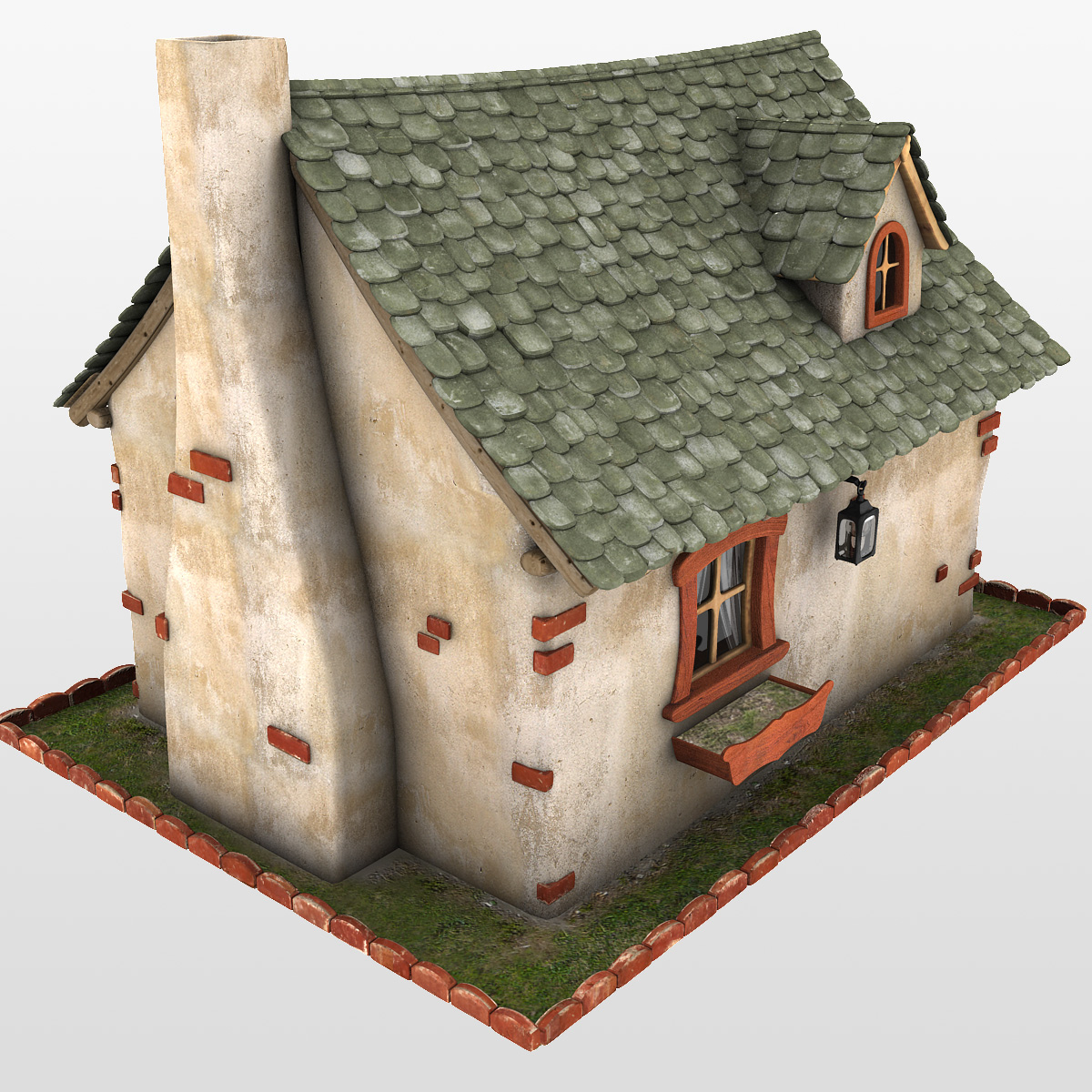 cartoon house 3d model