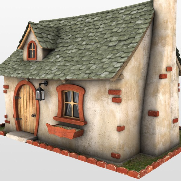 cartoon house 3d model