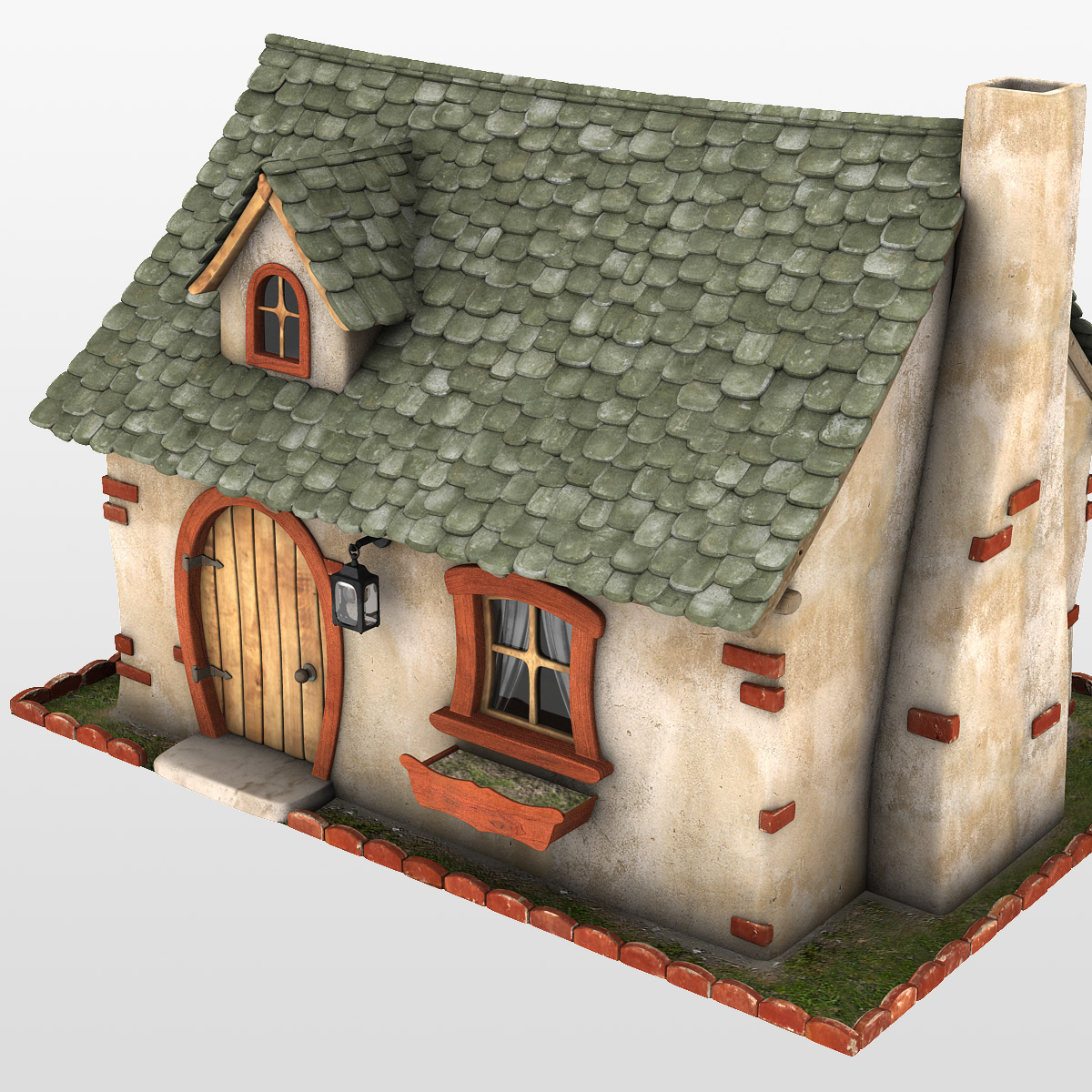 cartoon house 3d model