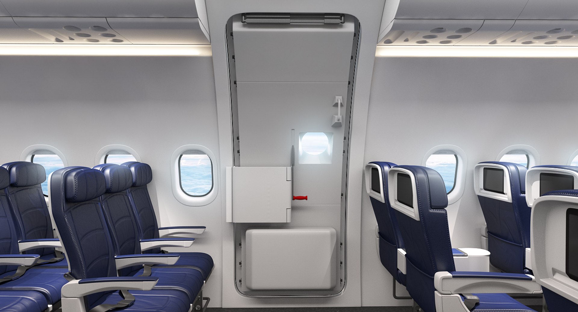 Airbus a321neo interior a321 3D model - TurboSquid 1349430