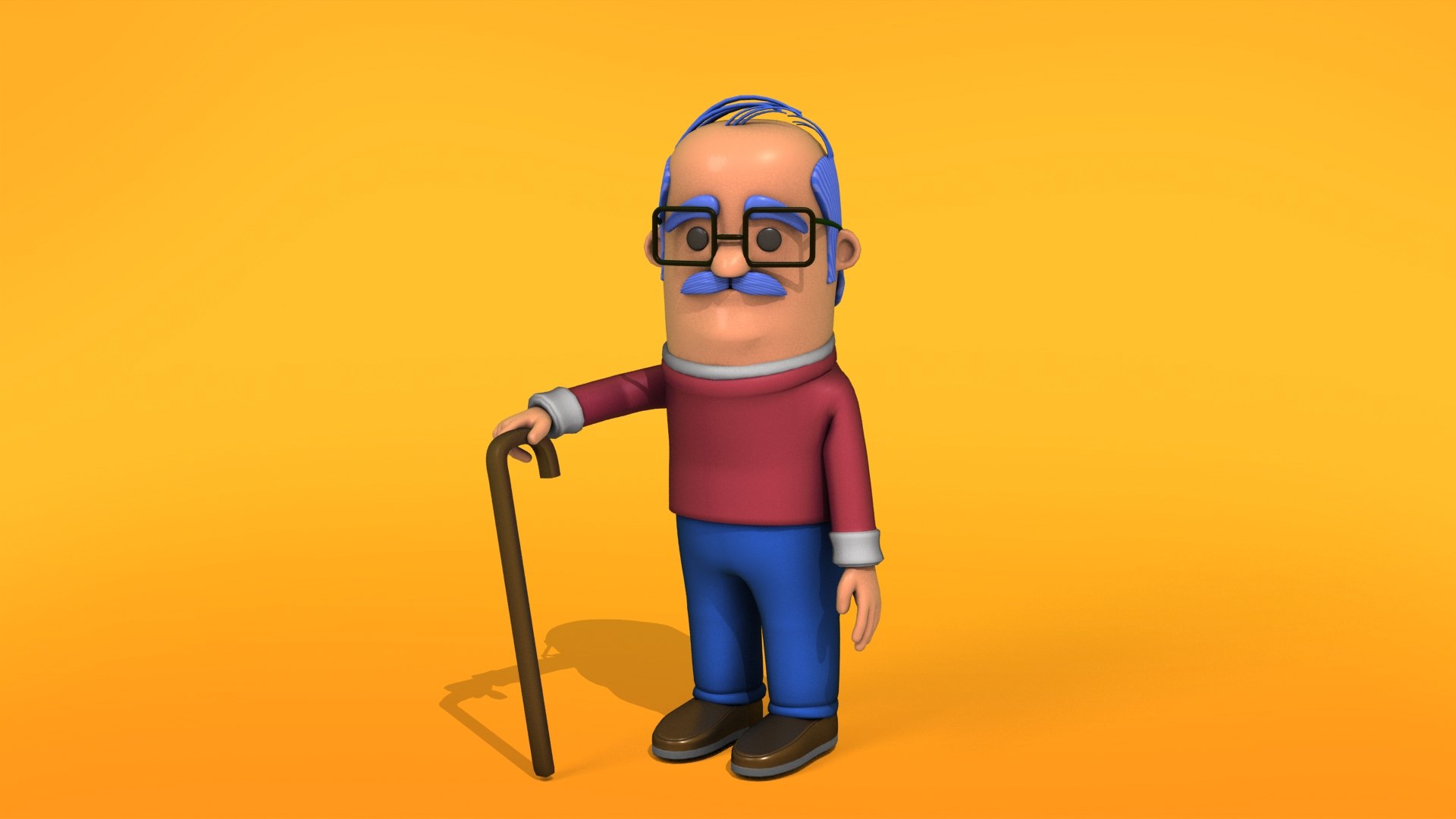 Grand Father 3D Model - TurboSquid 1598926