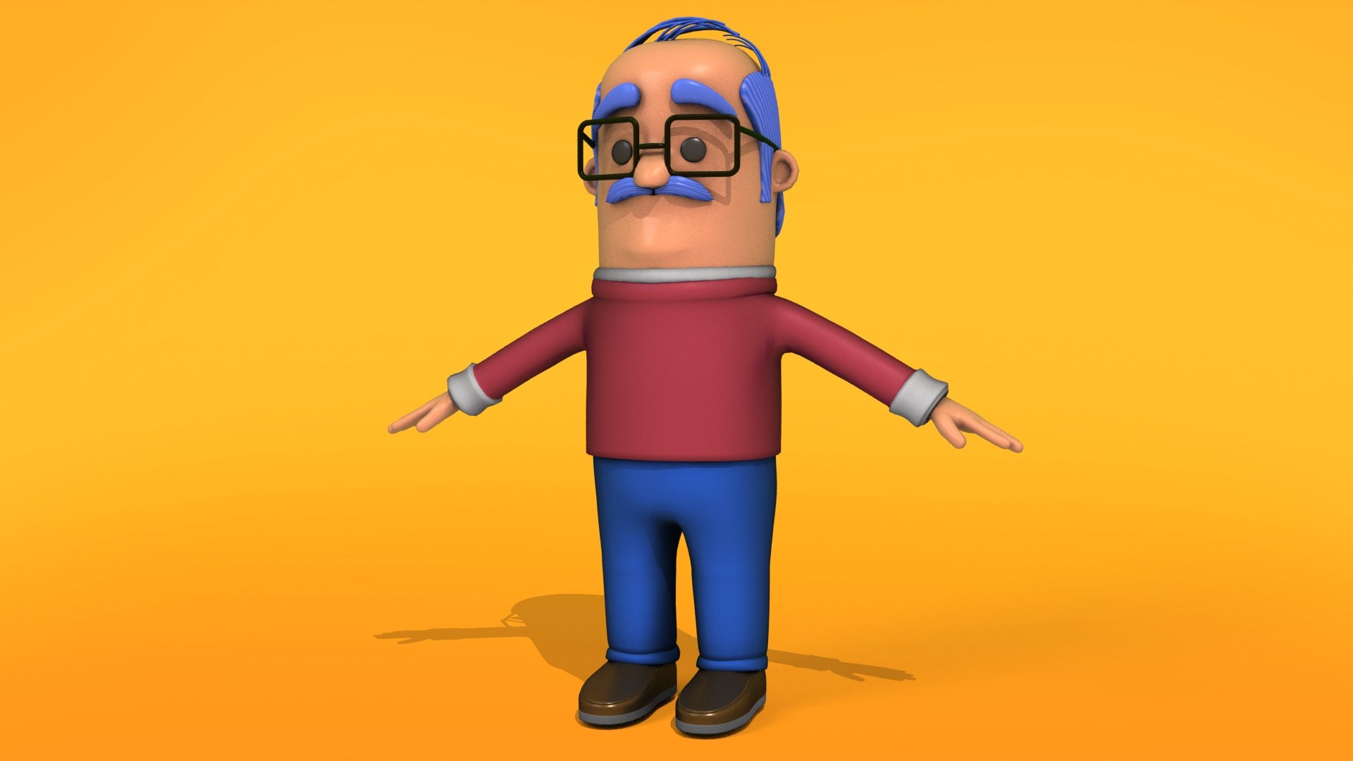 Grand Father 3D Model - TurboSquid 1598926