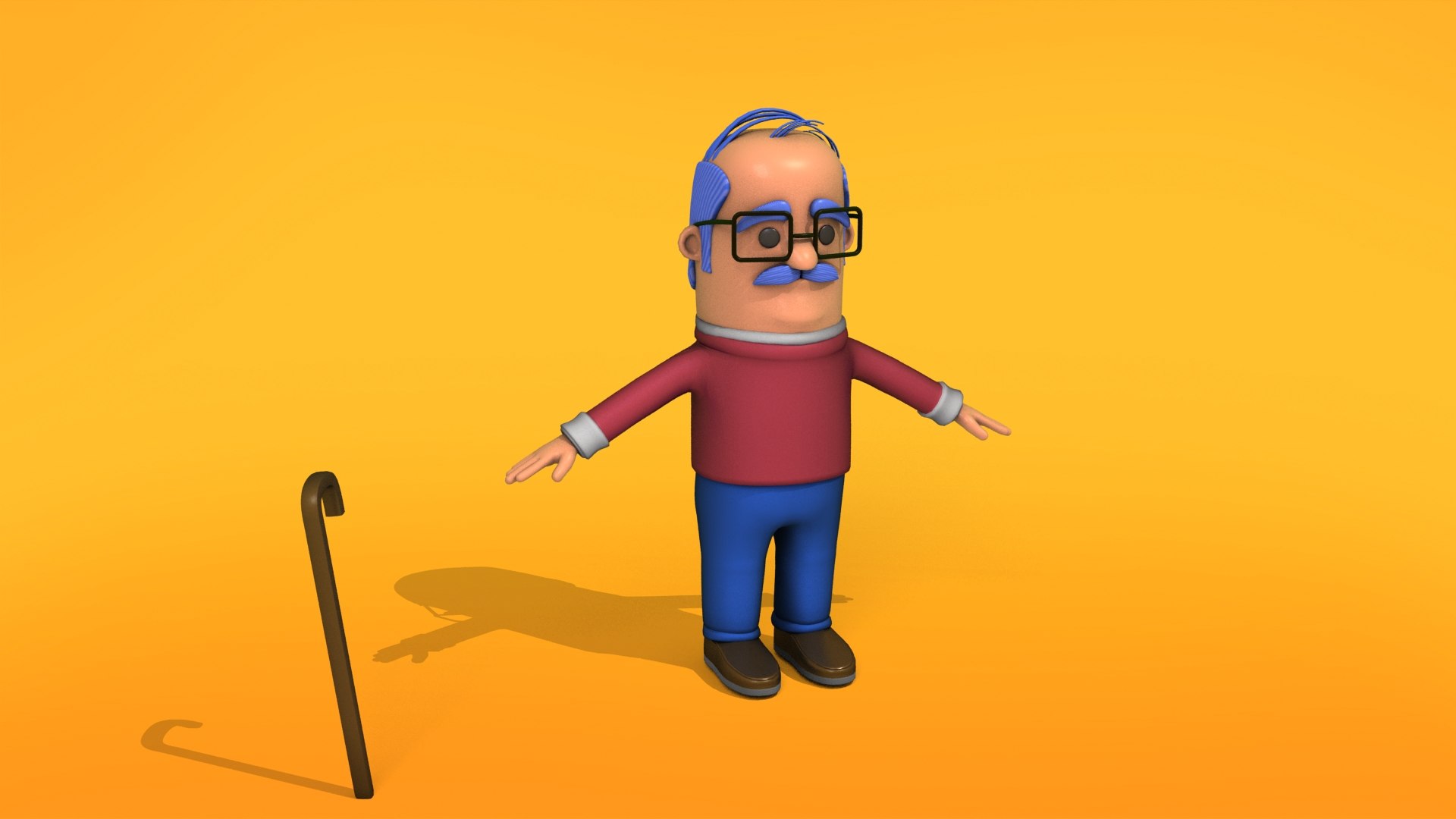 Grand Father 3D Model - TurboSquid 1598926