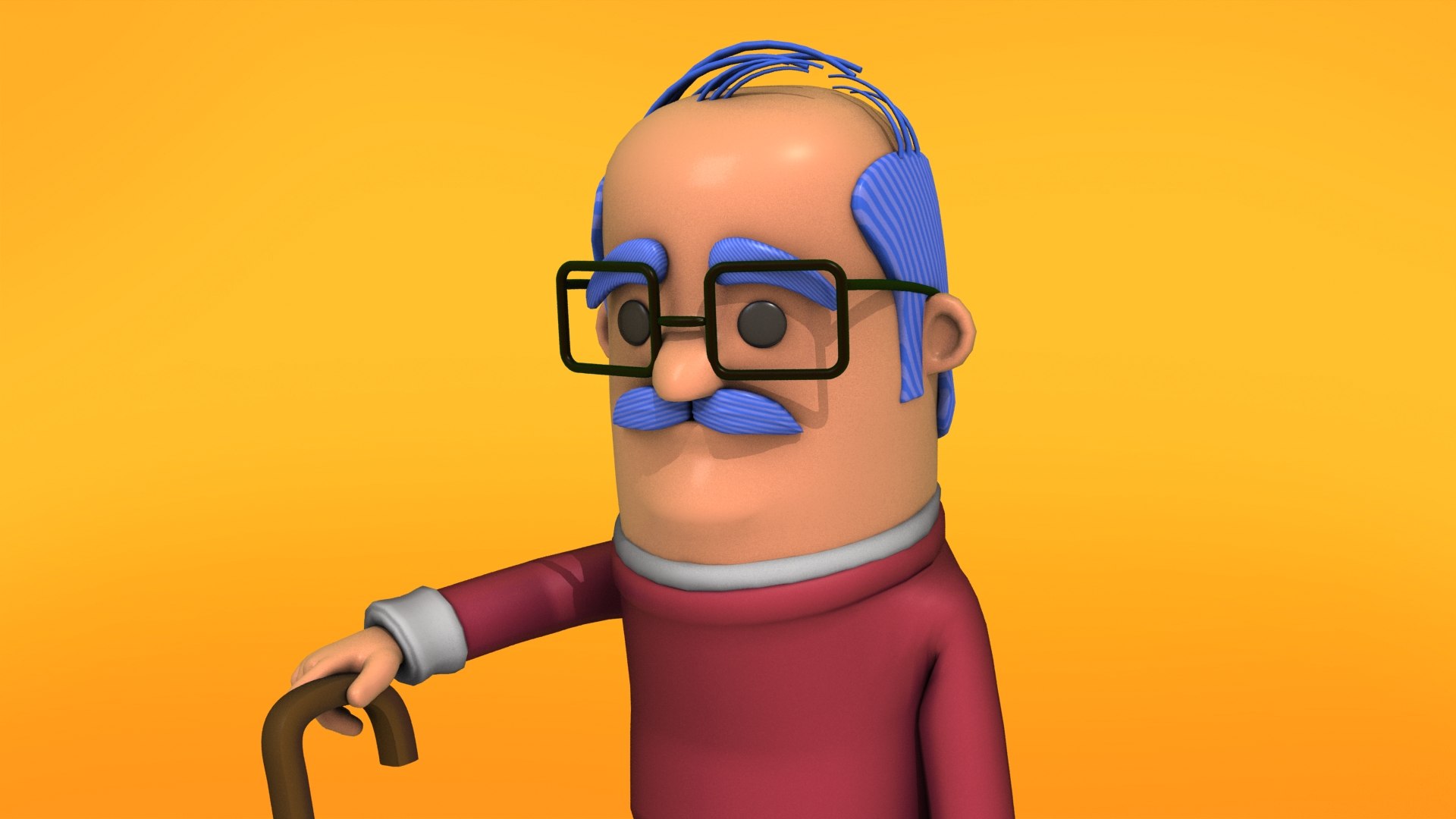 Grand Father 3D Model - TurboSquid 1598926