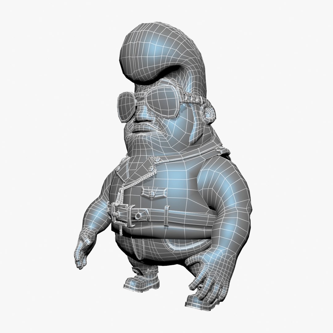 Cartoon Fat Elvis 3d Max