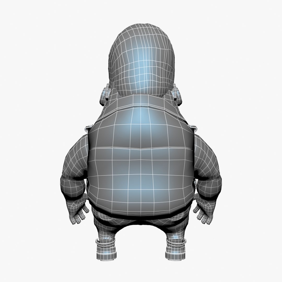 Cartoon Fat Elvis 3d Max