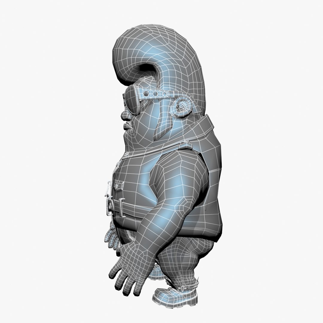 Cartoon Fat Elvis 3d Max