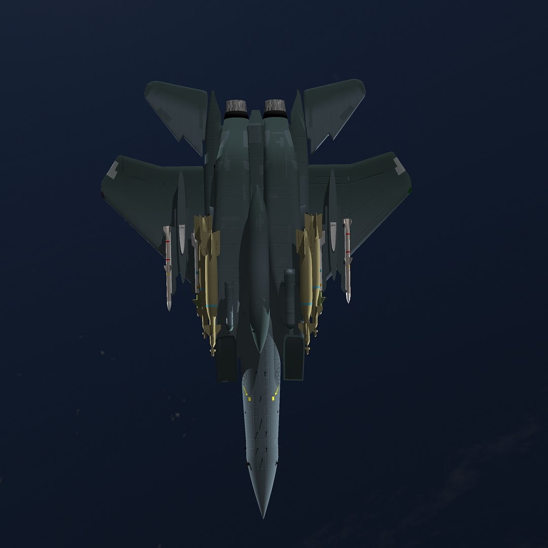 3dsmax F-15 Eagle Jet