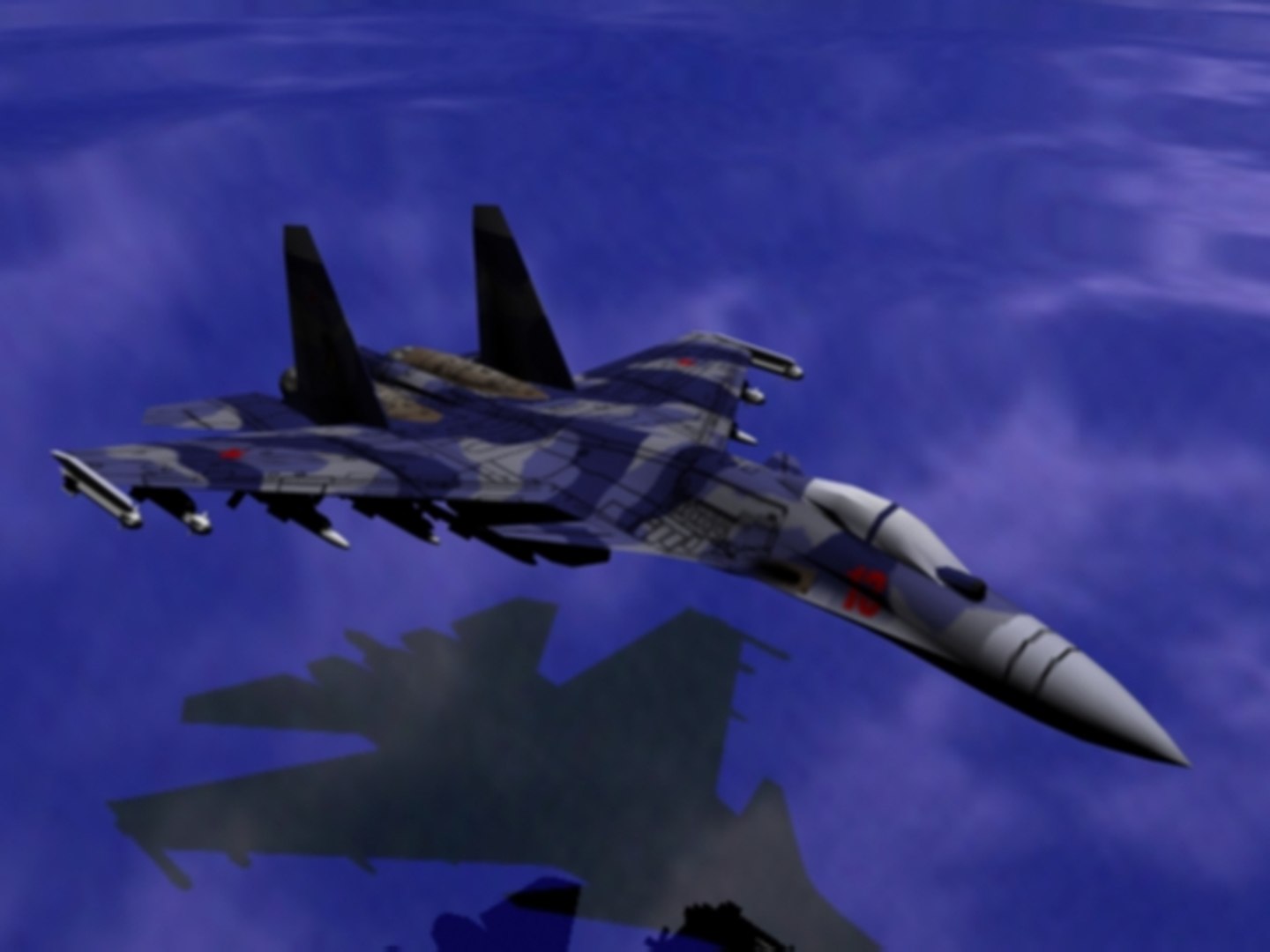 3d Sukhoi Su-33 Naval Flanker Model