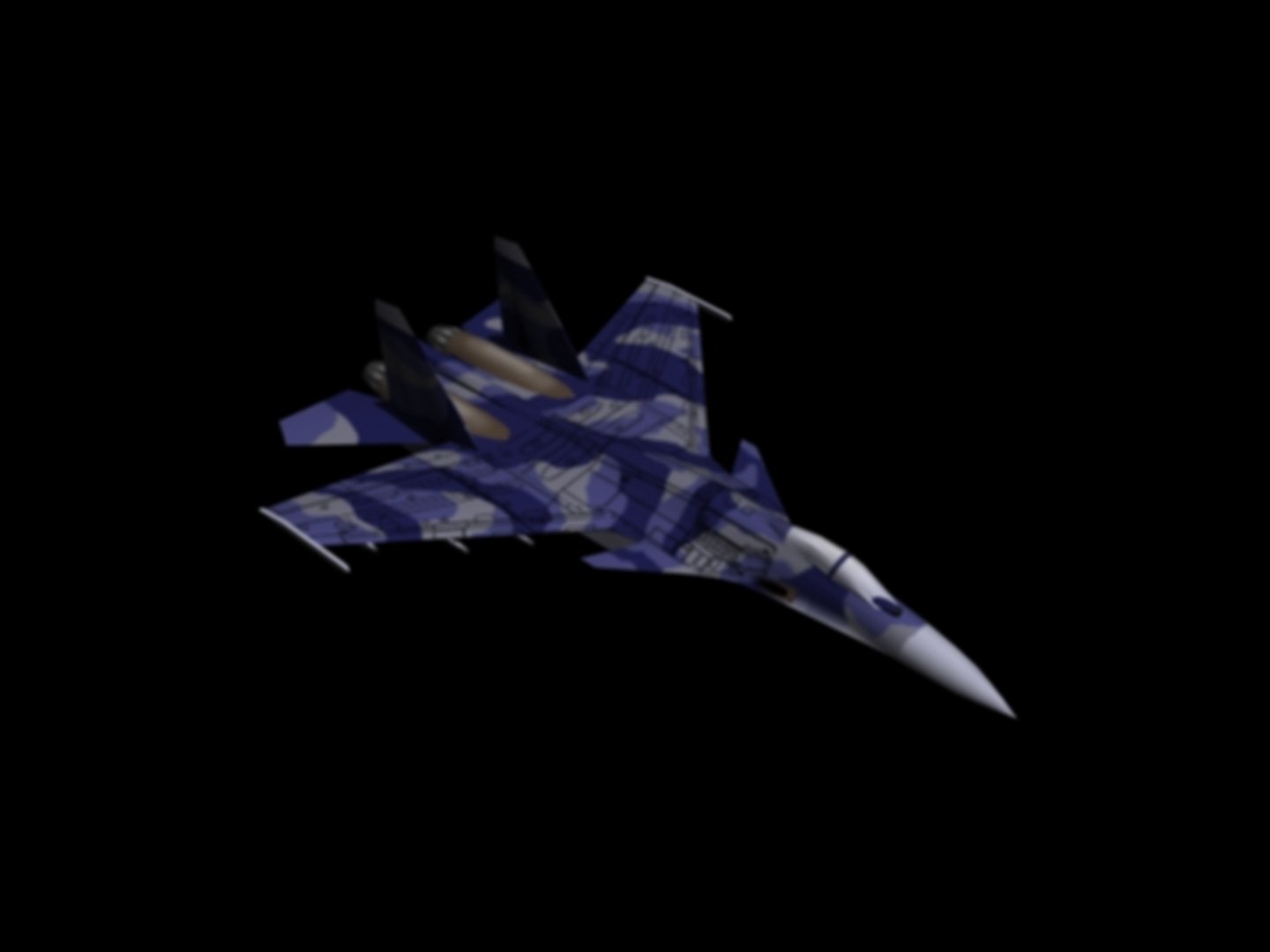 3d Sukhoi Su-33 Naval Flanker Model