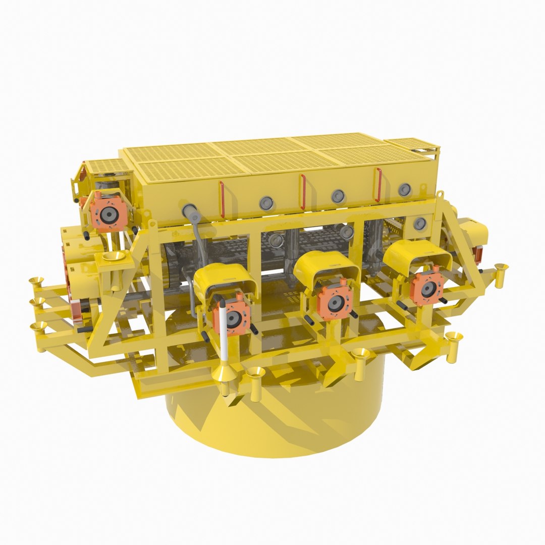 3D Subsea Cluster Manifold - TurboSquid 1347468