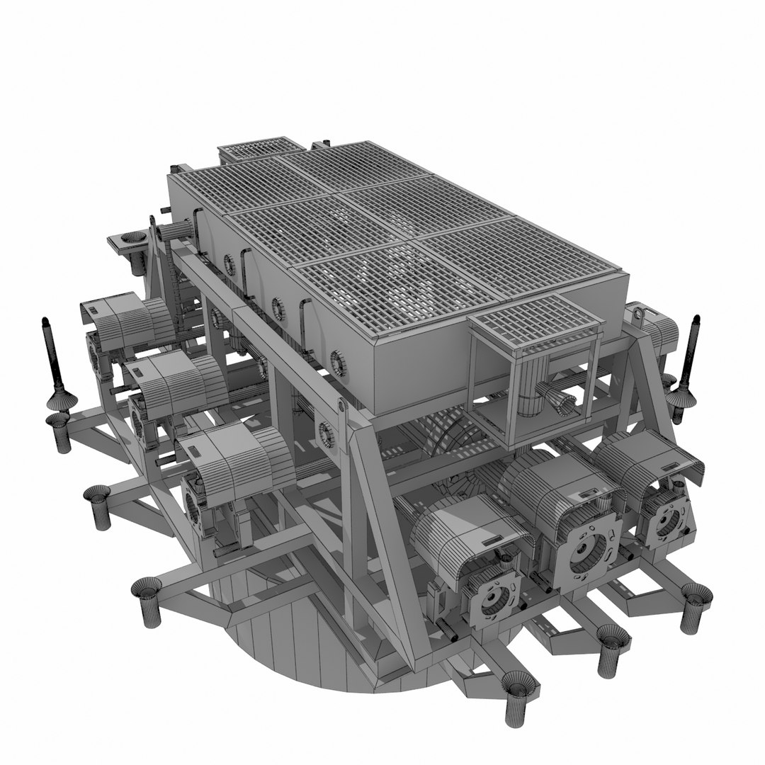 3D Subsea Cluster Manifold - TurboSquid 1347468