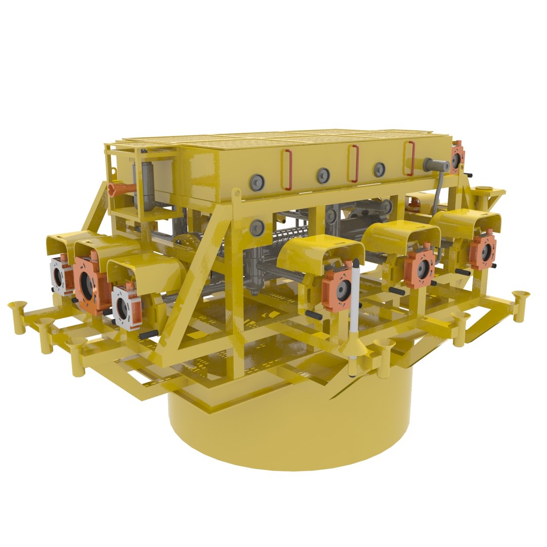 3D Subsea Cluster Manifold - TurboSquid 1347468