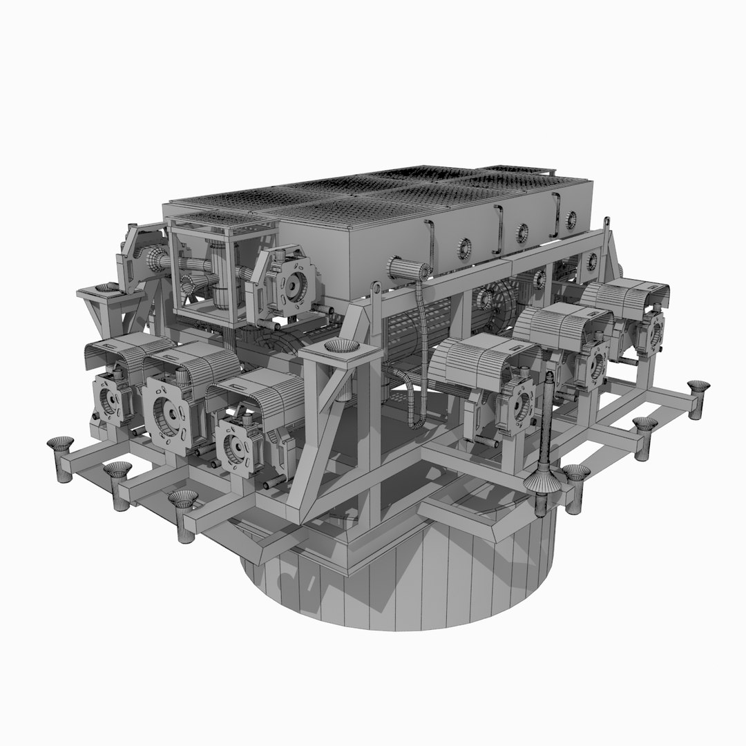 3D Subsea Cluster Manifold - TurboSquid 1347468