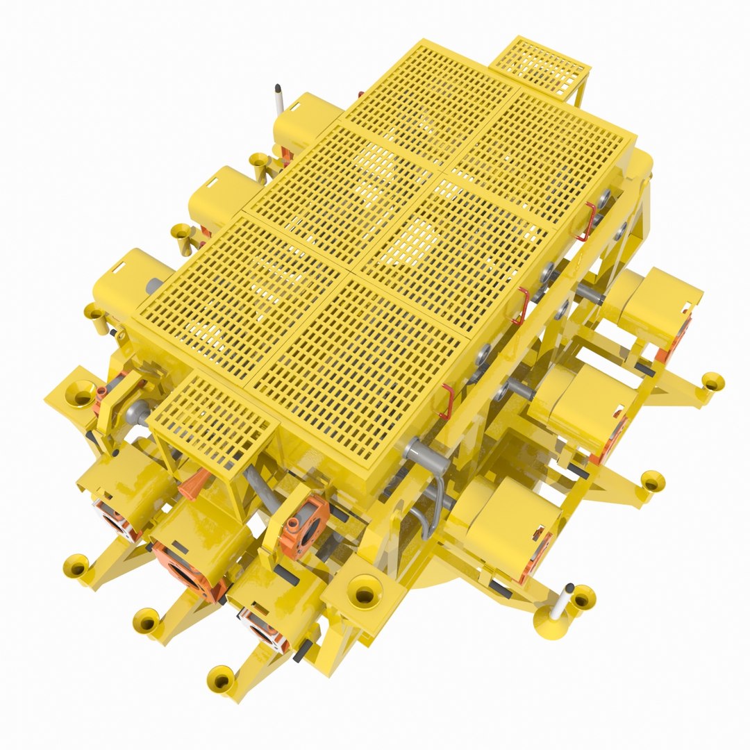 3D Subsea Cluster Manifold - TurboSquid 1347468