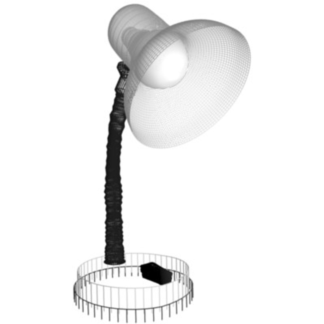 3d Desk Lamp Model