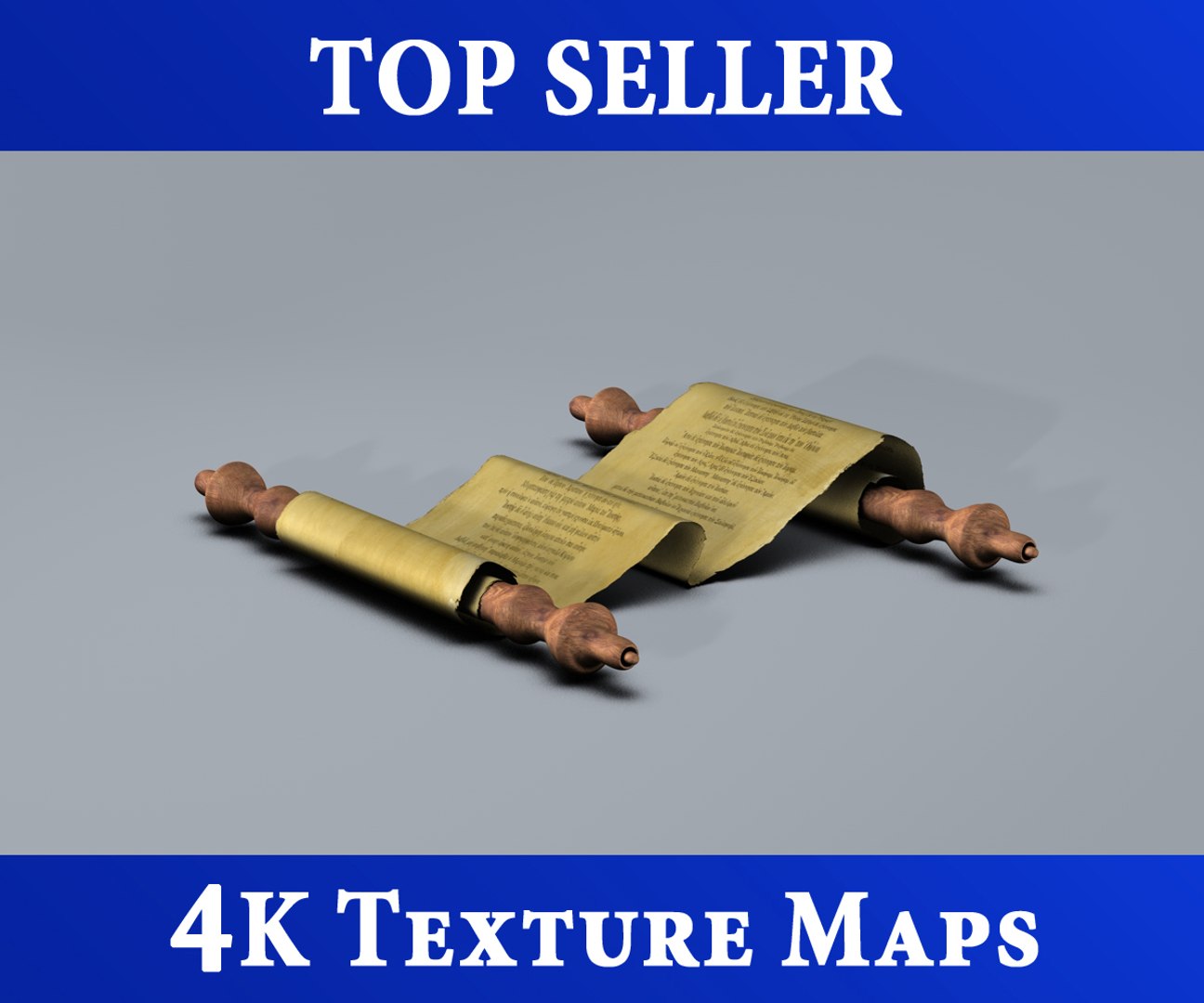 Papyrus Scroll 3d Model