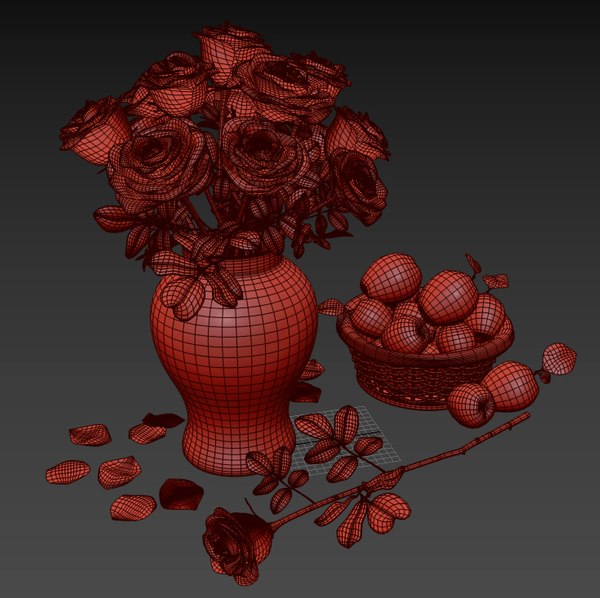 3D red roses model - TurboSquid 1414147