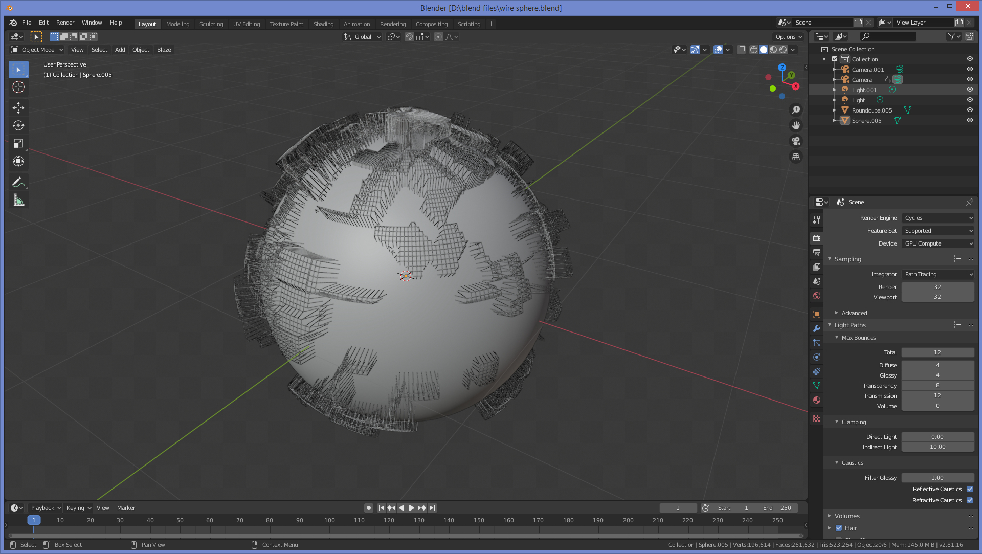 Wire sphere model - TurboSquid 1486598