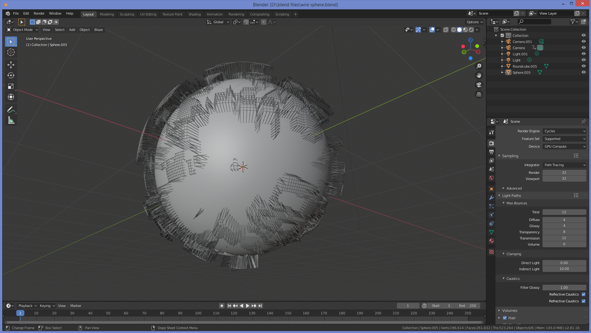 Wire sphere model - TurboSquid 1486598