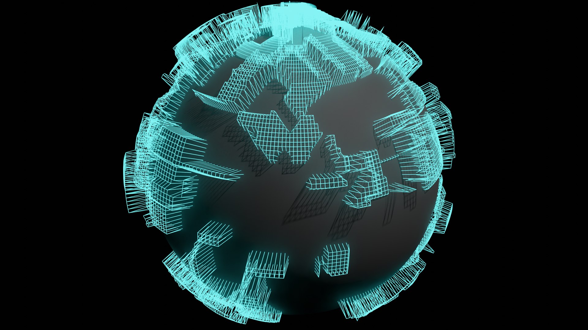 Wire sphere model - TurboSquid 1486598