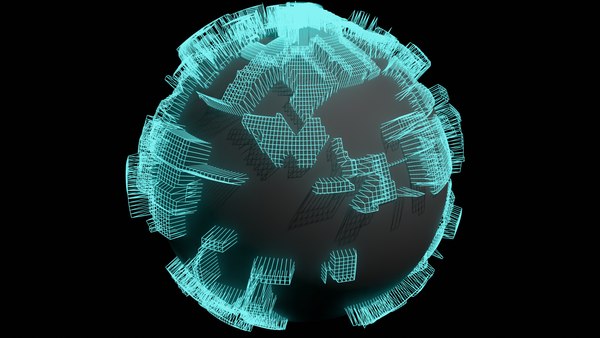 Futuristic abstract sphere 3D - TurboSquid 1325497