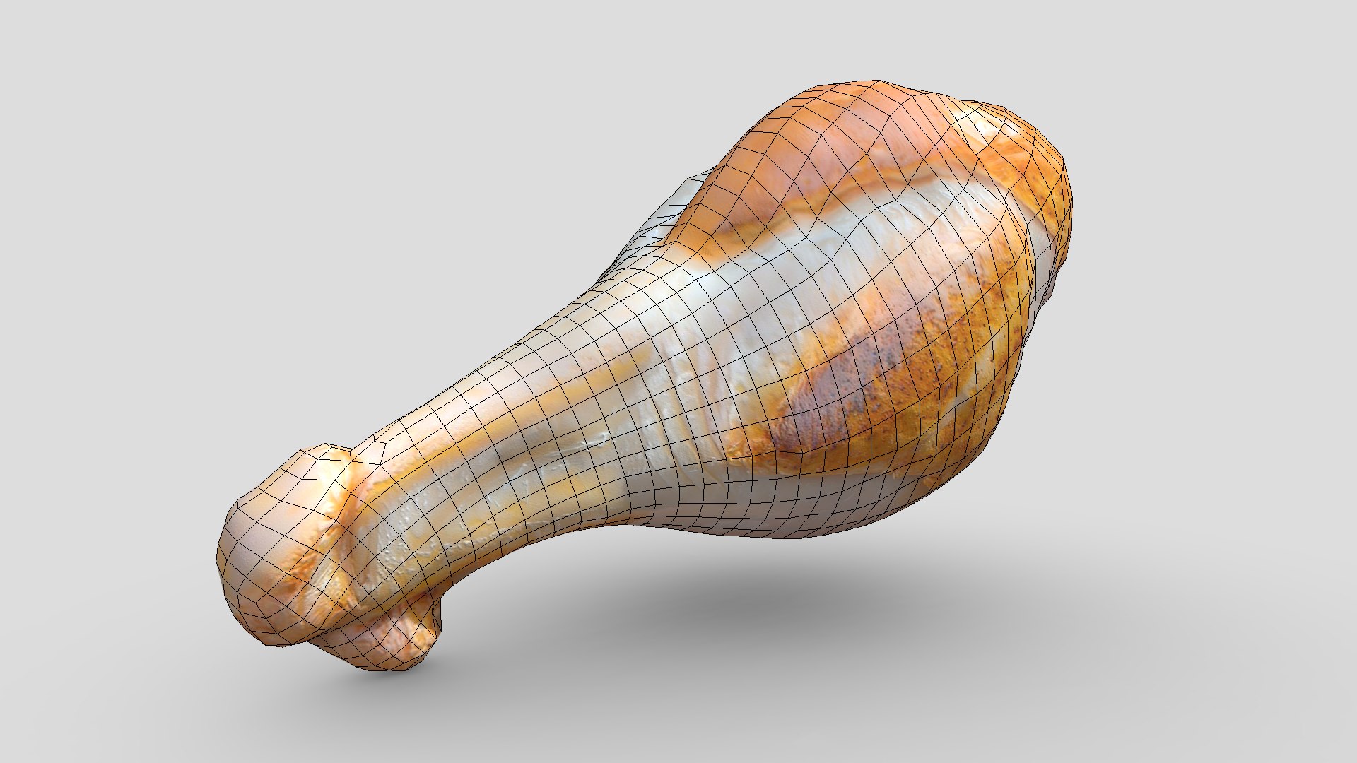 3D Fried Chicken Leg Model - TurboSquid 2224962
