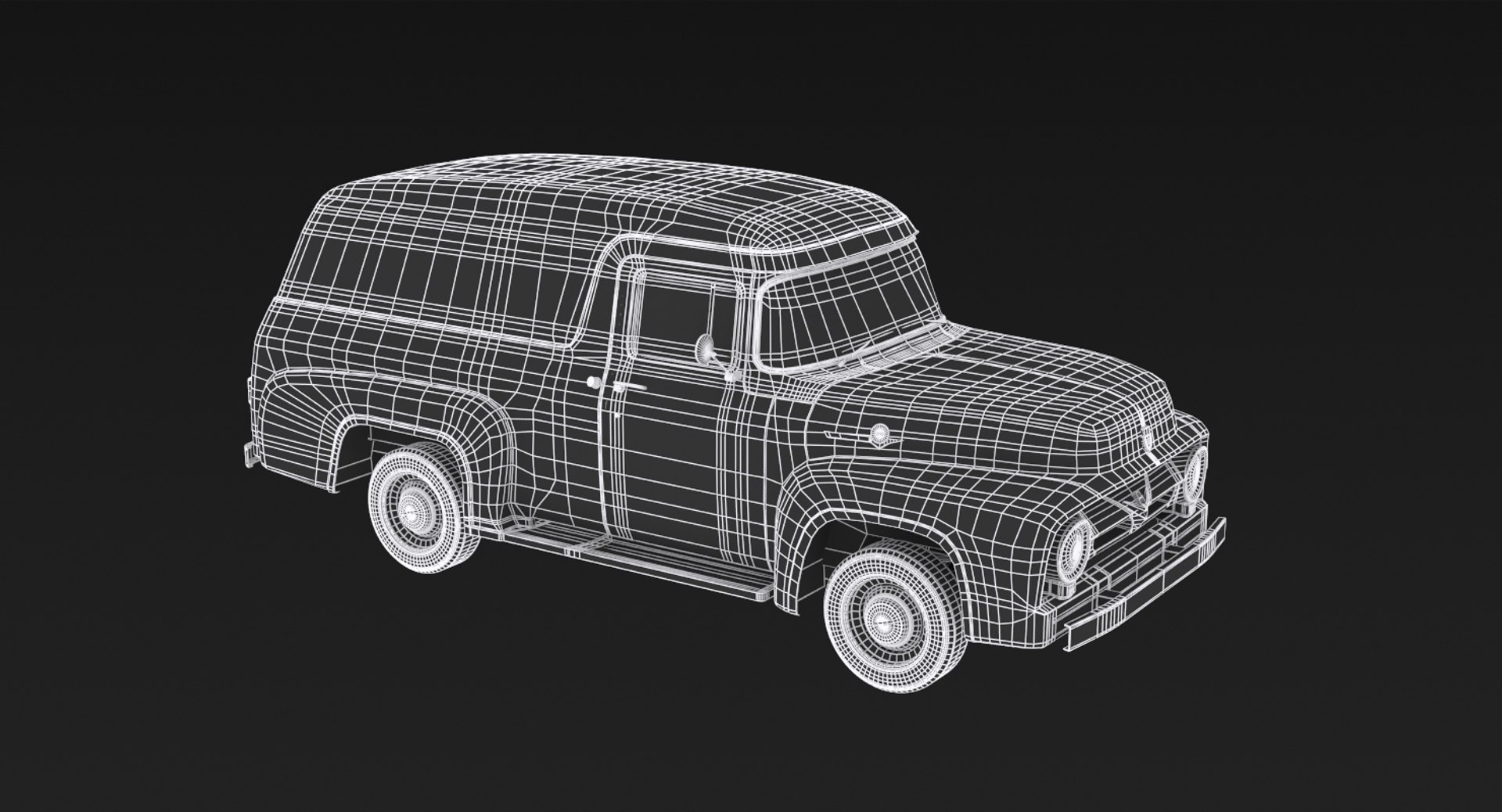 F-100 Panel Van Pbr 3D Model - TurboSquid 1170408