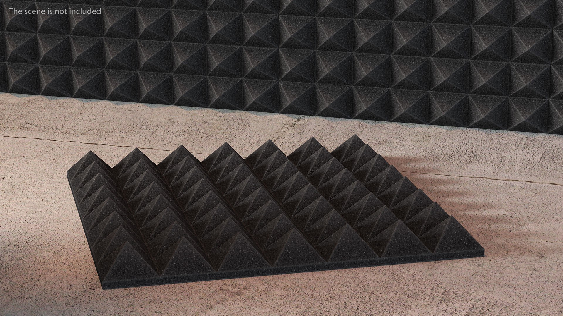 Sound Proofing Panel Black 3D model - TurboSquid 2070445