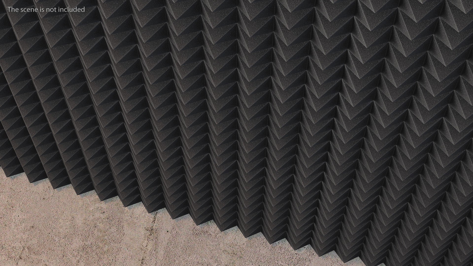 Sound Proofing Panel Black 3D Model - TurboSquid 2070445