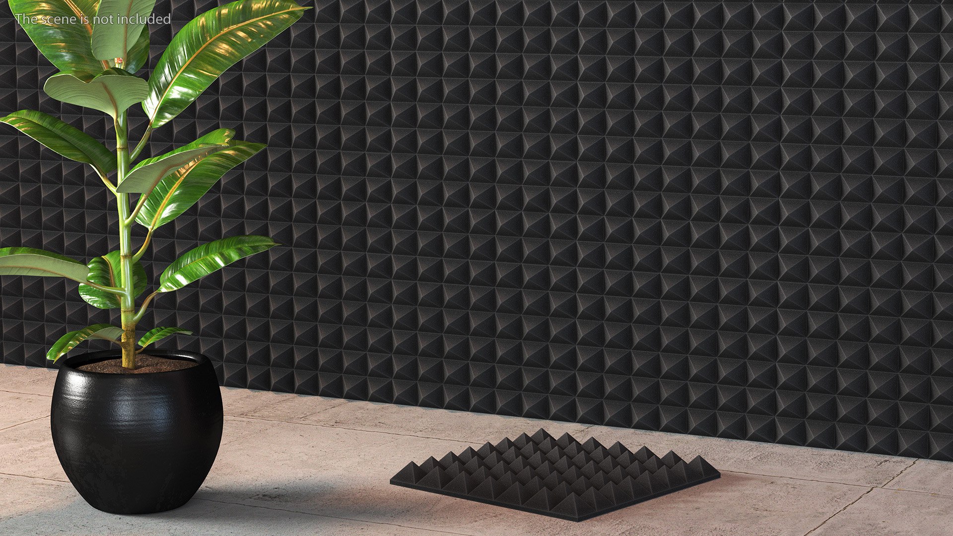 Sound Proofing Panel Black 3D Model - TurboSquid 2070445