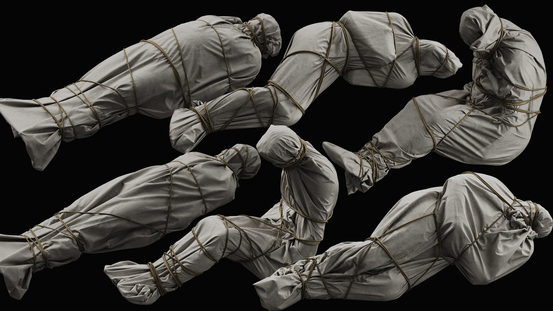 3D Covered Corpse Collection V2 A - TurboSquid 2368473