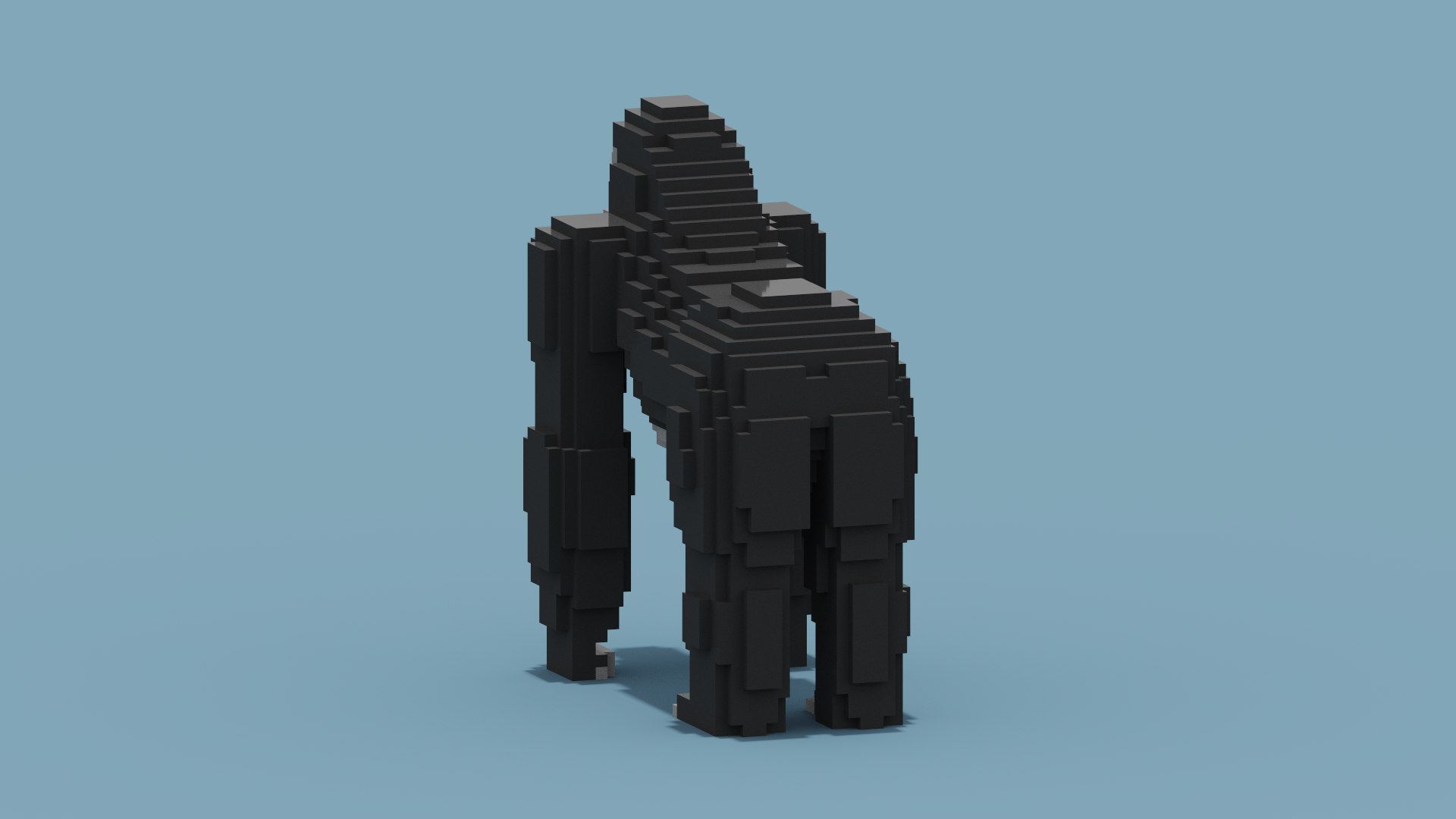 3D Model Voxel Gorilla - TurboSquid 1945990