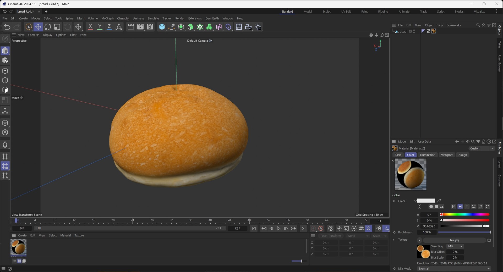 Bun Bread 7 3D Model - TurboSquid 2369511