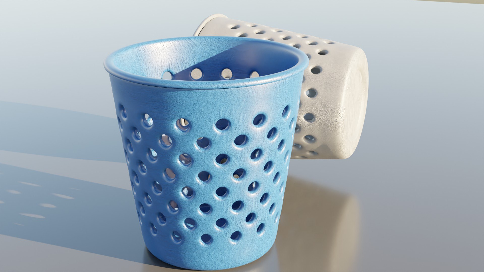 3D Dustbin Plastic - TurboSquid 2379014