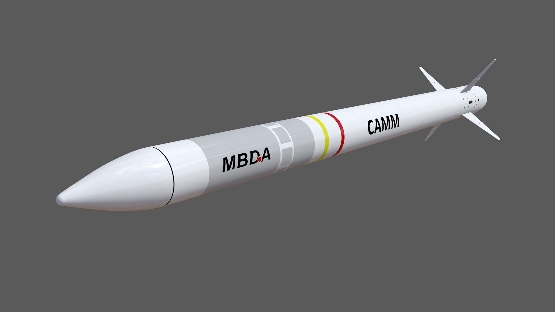 3D MBDA CAMM Missile - Sea Ceptor System AA - TurboSquid 2044066