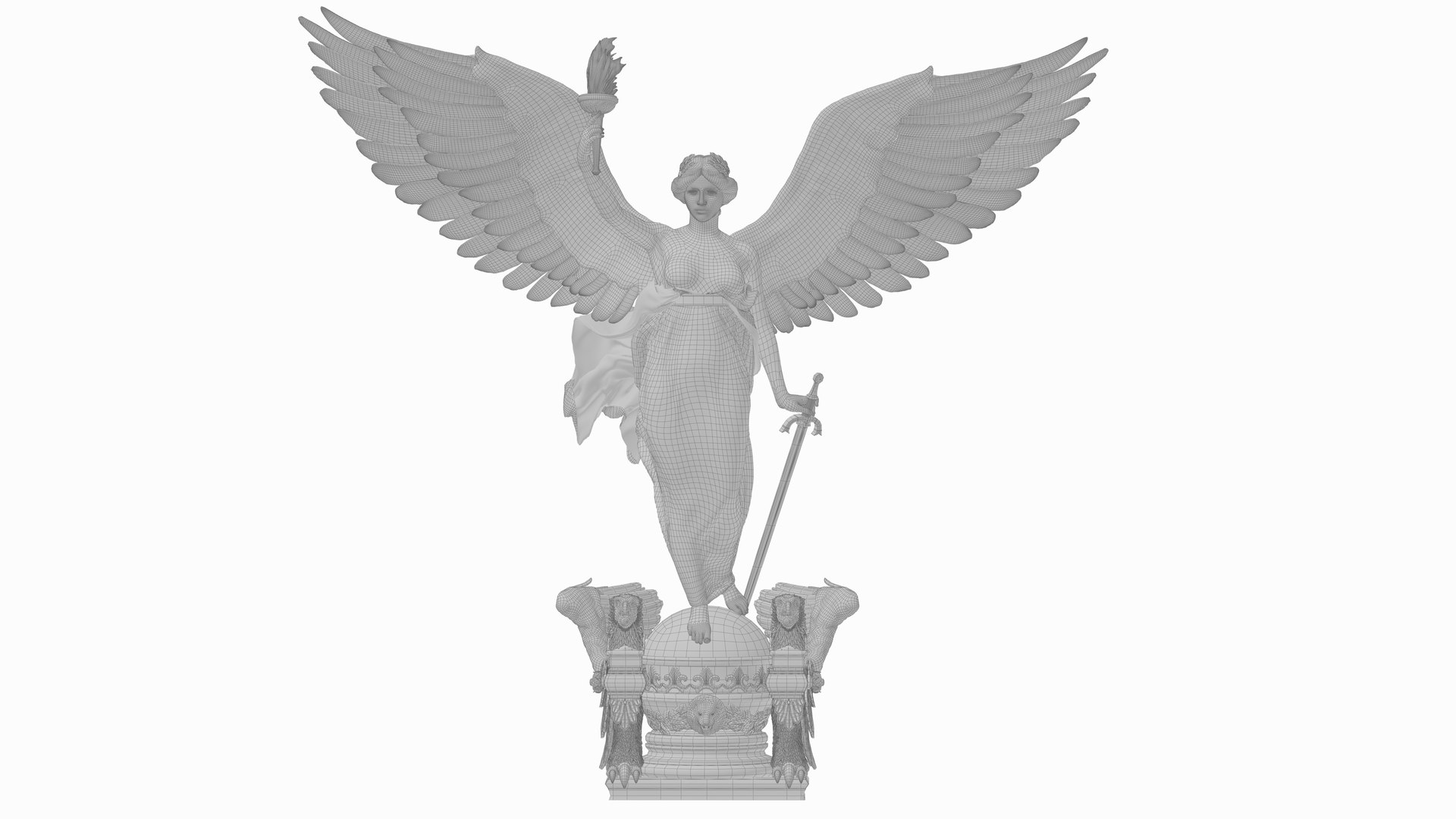 Statue Victory 3D Model - TurboSquid 1561678