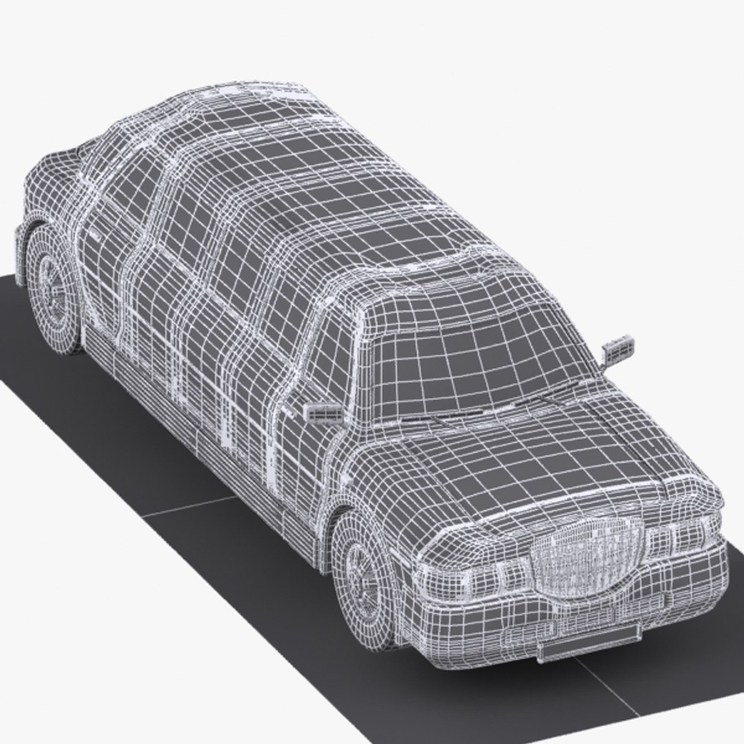 3d Model Cartoon Limousine Limo