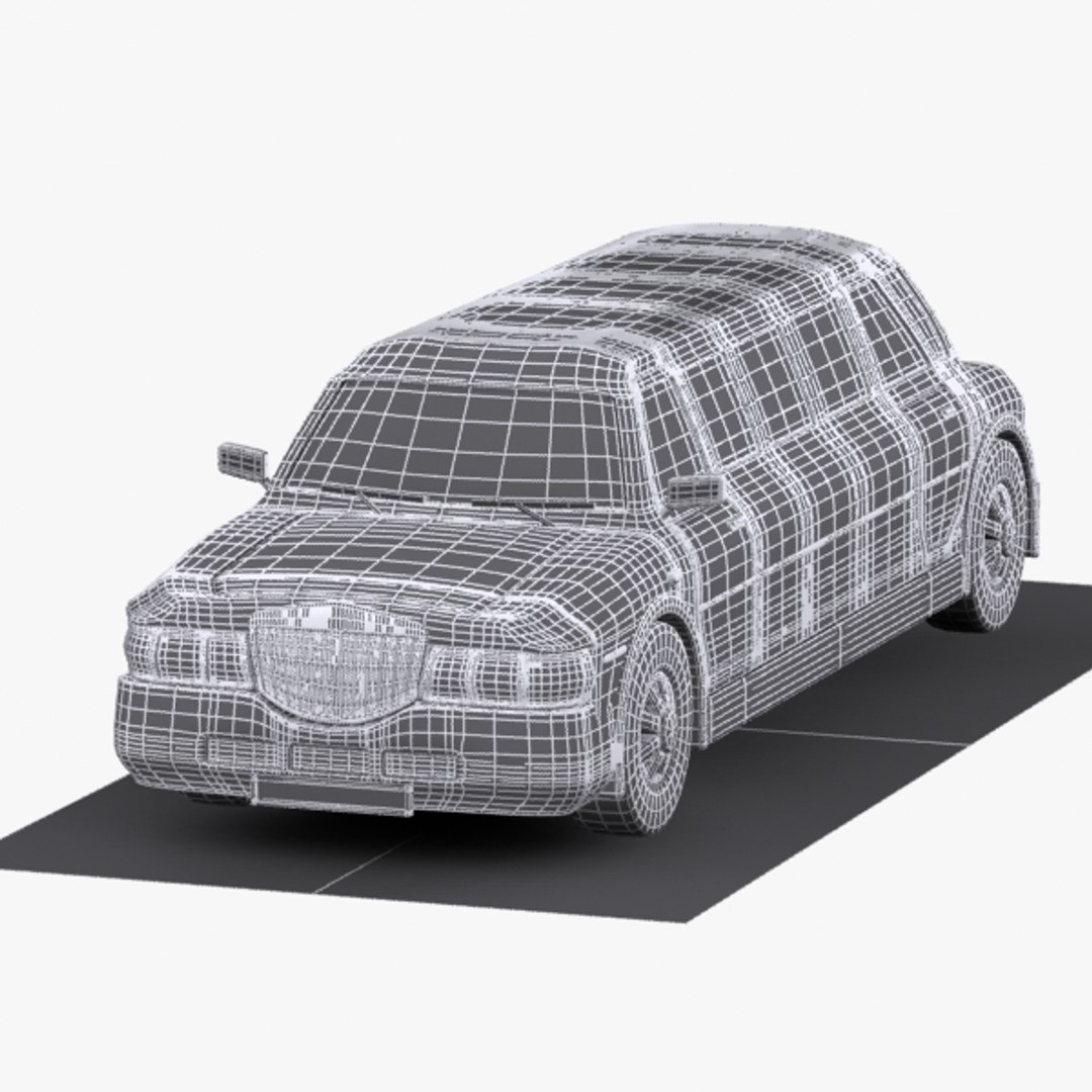3d Model Cartoon Limousine Limo