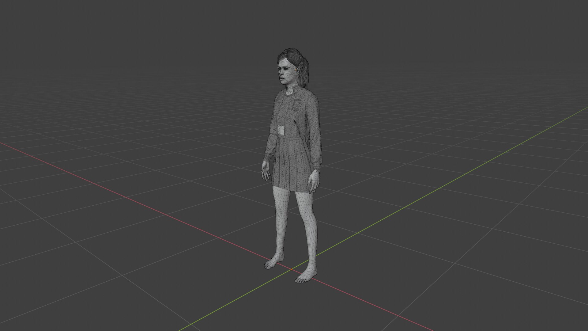 3D Varsity Woman Model - TurboSquid 2012226